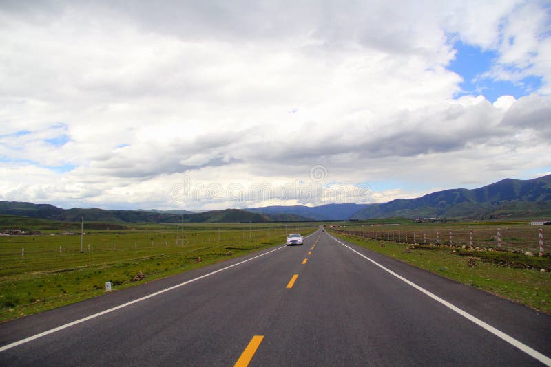 Road stock image. Image of highlands, grass, broad, mountain - 60036507