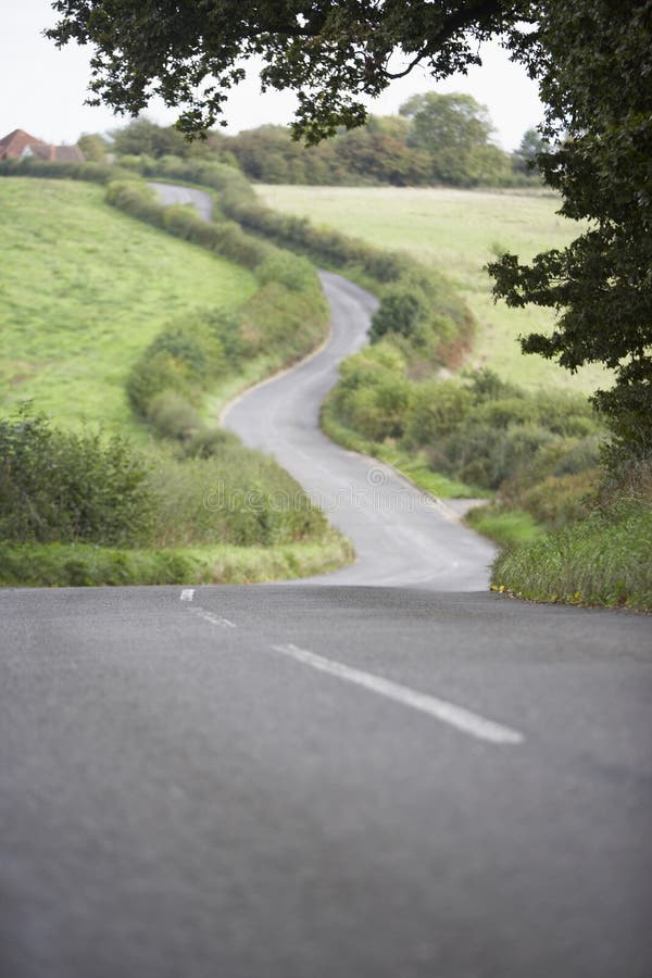 Road Winding Its Way through Countryside Stock Image - Image of winding ...
