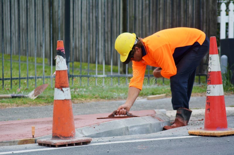 Road work editorial stock photo. Image of laborer, fresh - 38460563