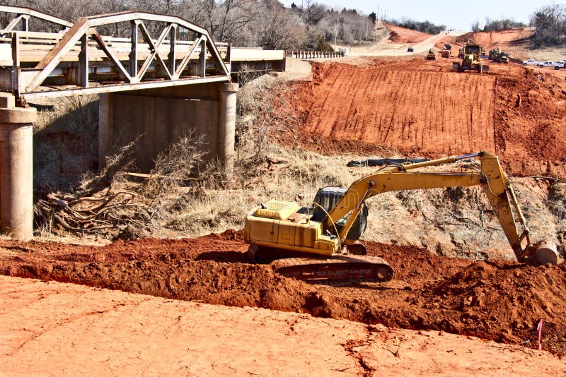 Road Work stock image. Image of ground, bulldozer, excavation - 8307309