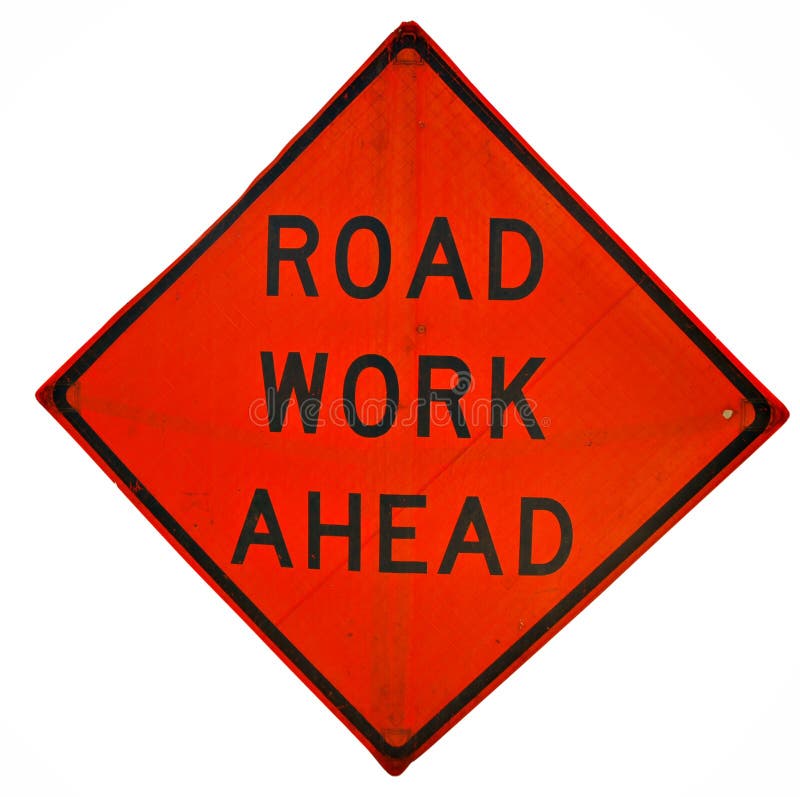 Road work sign stock image. Image of traffic, road, danger - 14322203