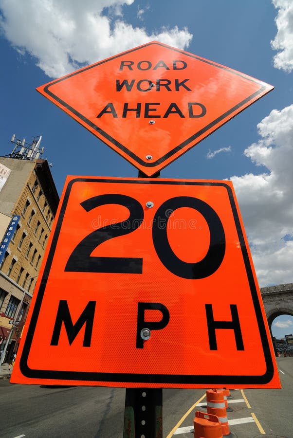 Road Work Ahead Street Sign Picture. Image: 14685172