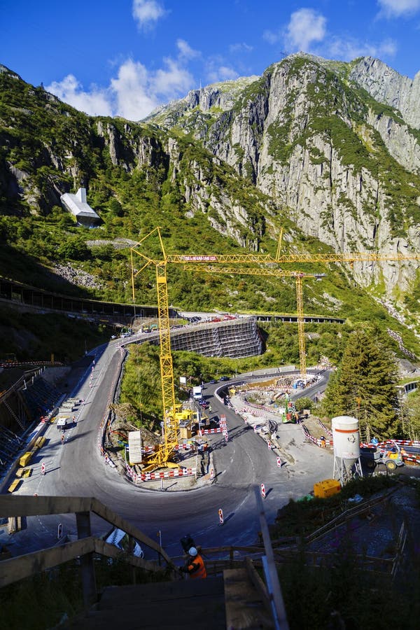 Alps Switzerland, February 2019, Skiers in the Ski Resort Editorial ...