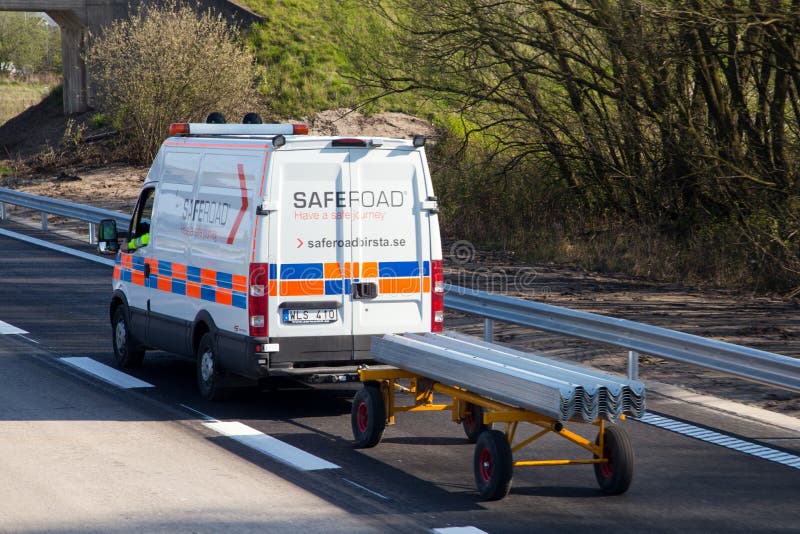 Road Work on Road E6-E20 at Angelholm Sweden Editorial Photo - Image of ...
