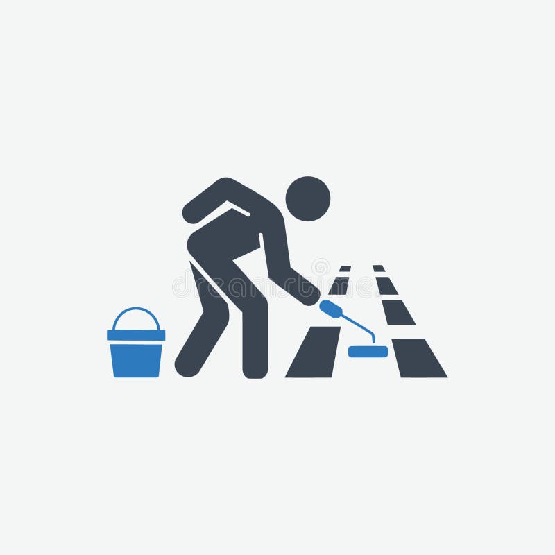Road Work icon stock vector. Illustration of work, road - 346301981