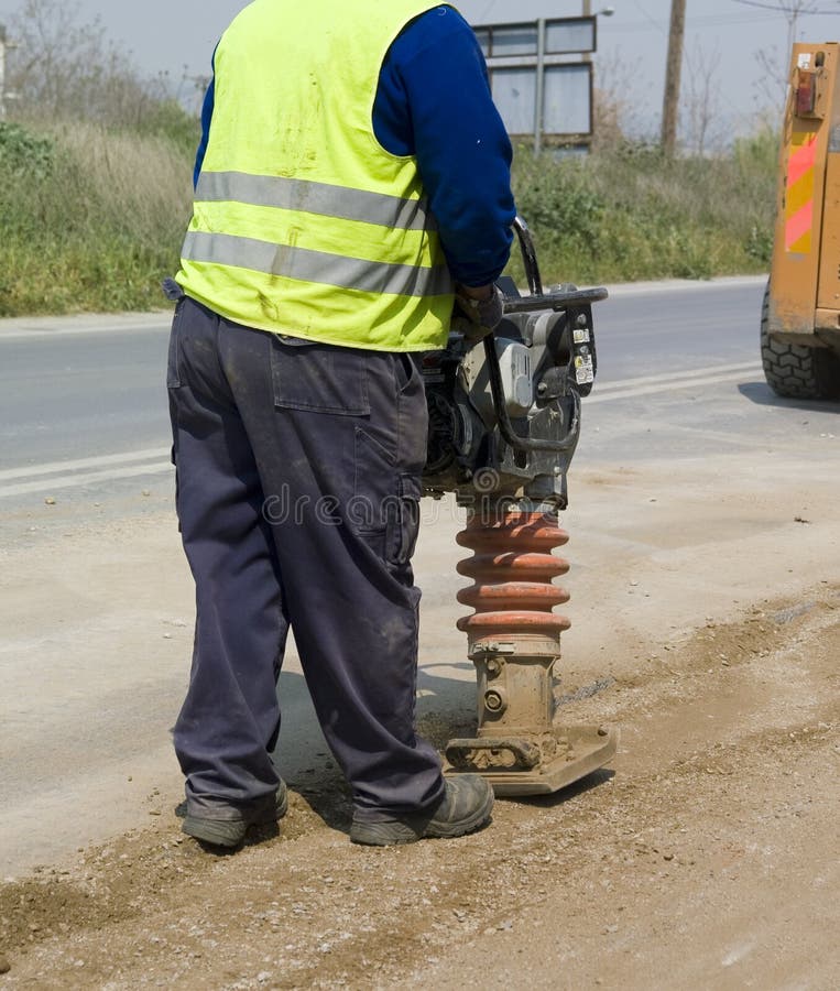 Road worker stock photo. Image of construction, worker - 24258418