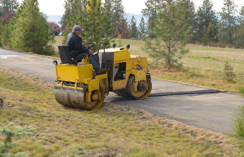 Road Workers Fixing Driveway Editorial Stock Photo - Image of ...