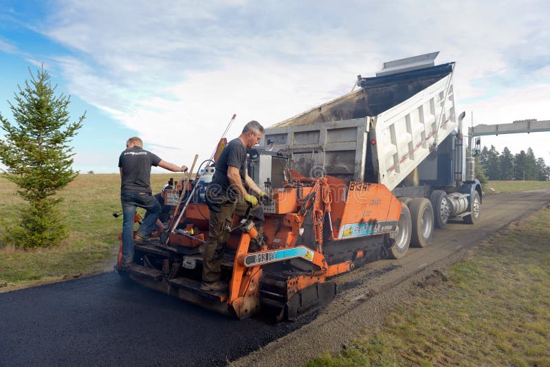 Road Workers Fixing Driveway Editorial Photo - Image of industry ...