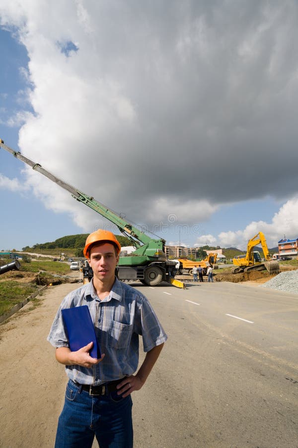 Road works stock photo. Image of engineering, architecture - 3755248