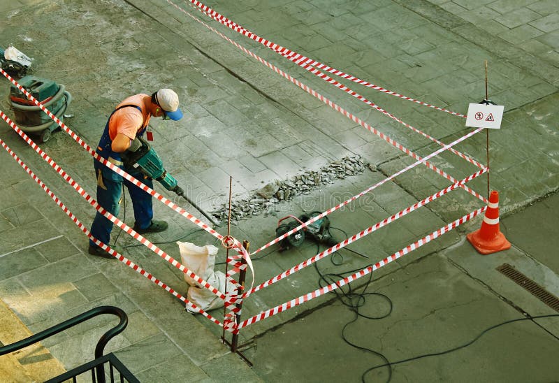 Road Works editorial stock photo. Image of laborers, maintenance - 68566203