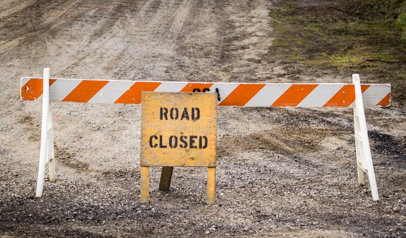 Roadblock stock photo. Image of road, roadblock, closed - 26680350