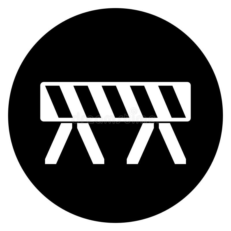 Roadblock icon vector stock vector. Illustration of roadblock - 281775752