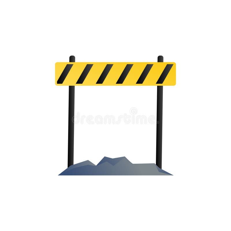 Roadblock Vector Design Template Illustration Stock Vector ...
