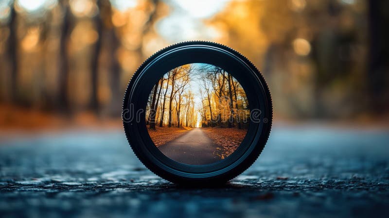 A Roadmap through a Blurry Camera Lens Stock Image - Image of surreal ...
