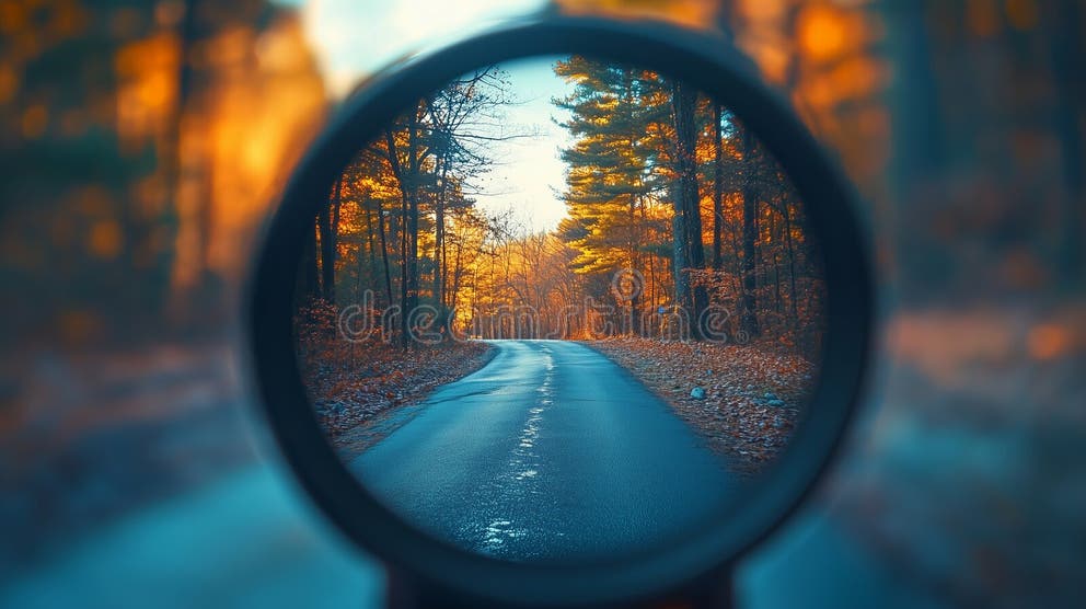 A Roadmap through a Blurry Camera Lens Stock Image - Image of business, route: 348065703