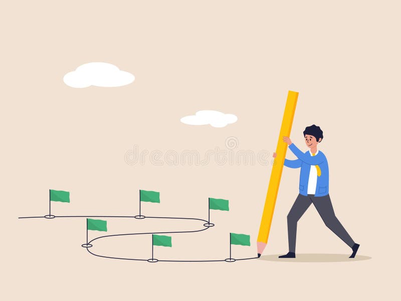 Roadmap Concept. Workflow or Working Process, Project Progress ...