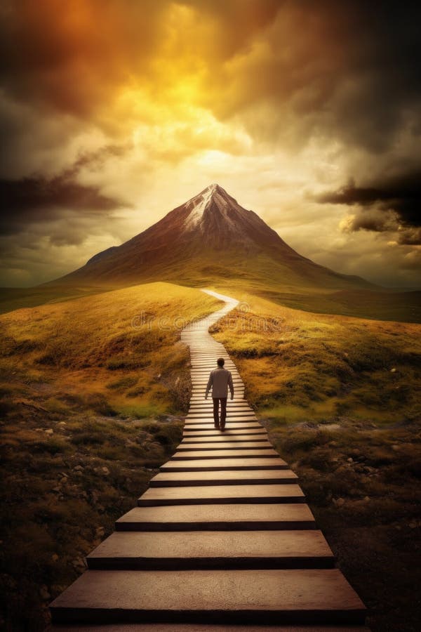 A Roadmap with Highlighted Path Leading To Leadership Stock ...