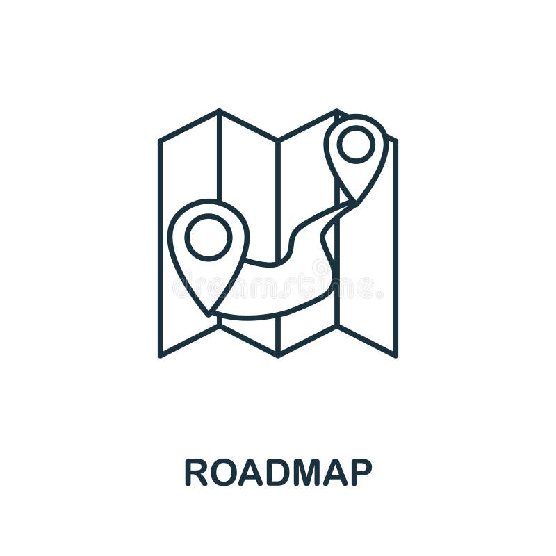 Roadmap Icon. Line Element from Digital Transformation Collection ...