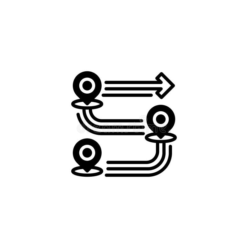 Roadmap Line Icon. Universal Creative Premium Symbol. Vector Sign Icon Logo Template. Vector ...