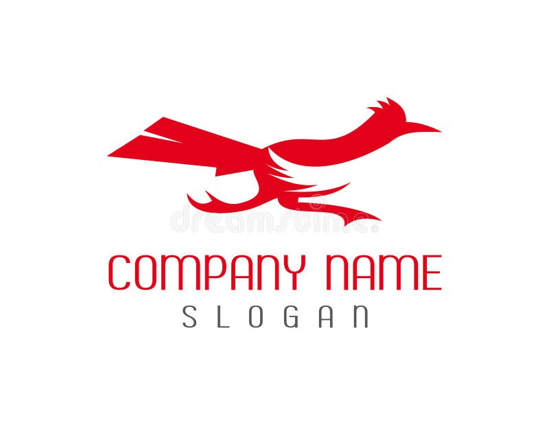 Roadrunner Logo in Red Circle. Bird Logo. Stock Image - Illustration of ...