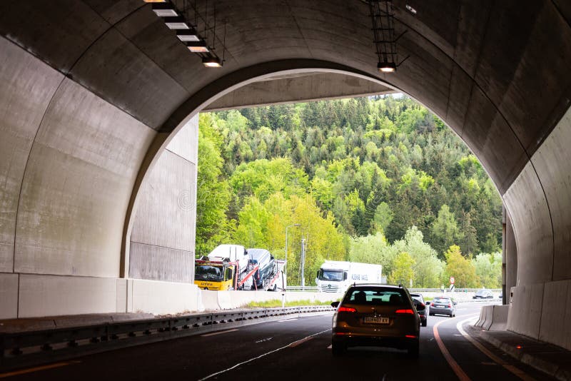 Roads of Austria stock photo. Image of drive, landscape - 156094300