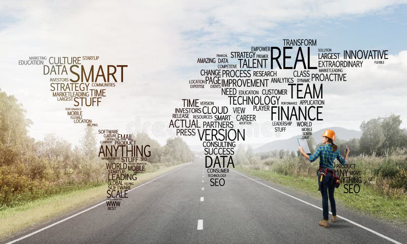 Roads connect the world stock image. Image of architect - 90899273