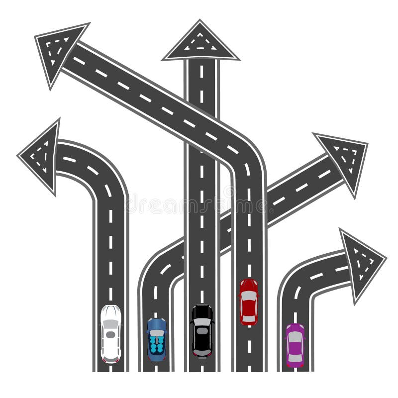Different directions stock illustration. Illustration of image - 17292030