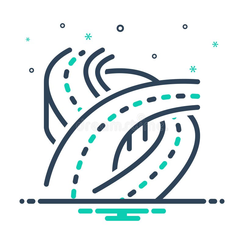 Mix Icon for Roads, Infrastructure and Route Stock Vector ...