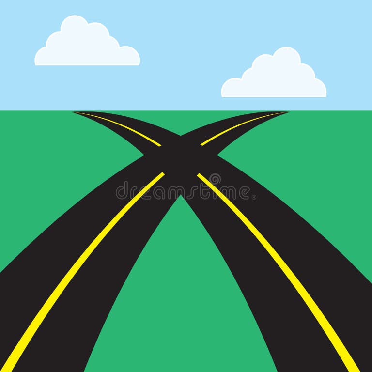 Two Roads Stock Illustrations – 1,518 Two Roads Stock Illustrations ...