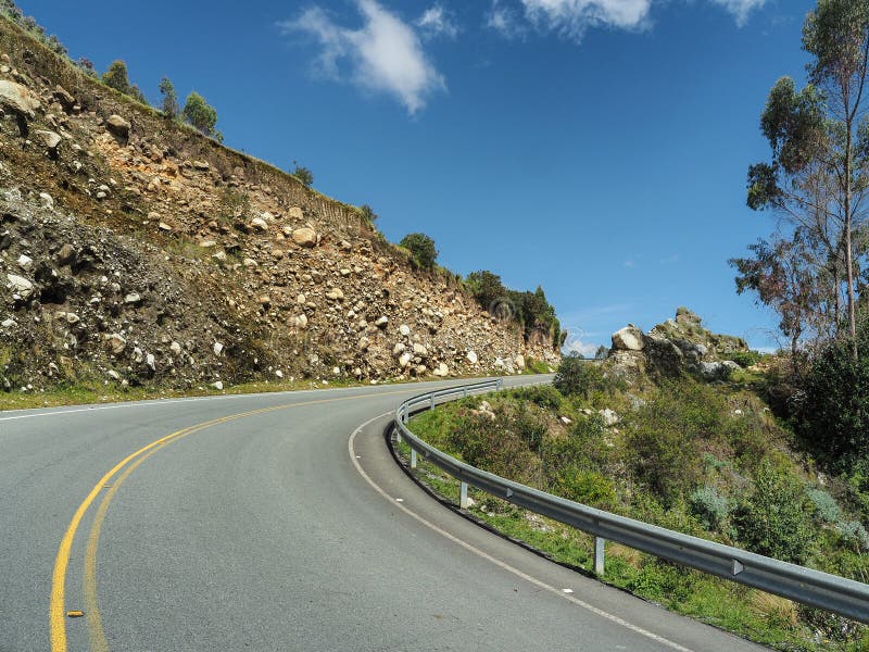 Roads in the Peruvian Andes Stock Photo - Image of travel, perspective ...