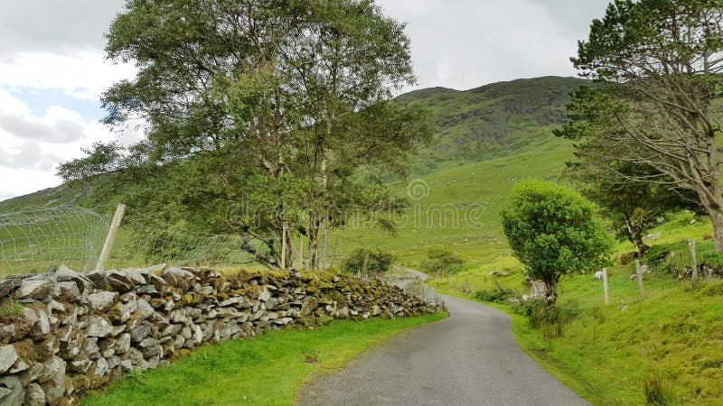 Roads in Rural West Ireland Stock Image - Image of highland, hill ...
