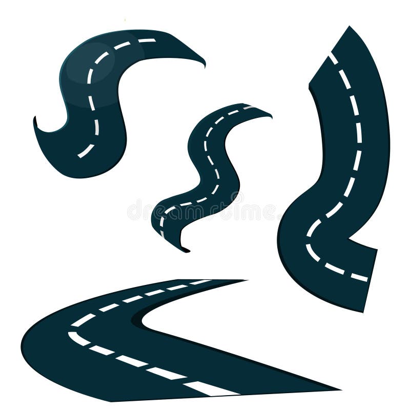 Roads. Vector. Illustration. Stock Vector - Illustration of bright ...