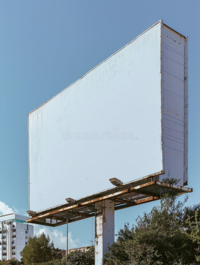 A Roadside Billboard without Any Advertising or Message Stock Photo ...