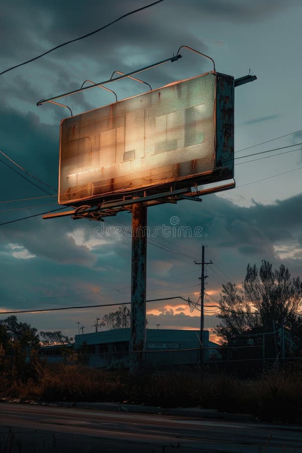 A Roadside Billboard with No Advertising or Signage, Often Used As a ...