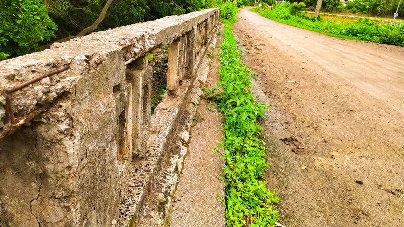 Roadside bridge dirty stock image. Image of roadside - 195554531