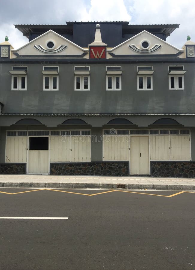 Roadside buildings stock image. Image of store, minimalist - 208522617