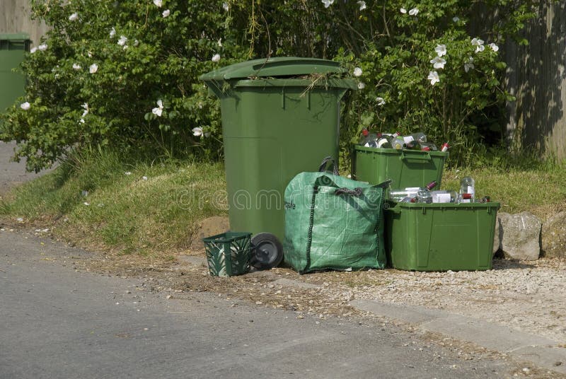 Roadside,recycle,household Collection Stock Image - Image of household ...
