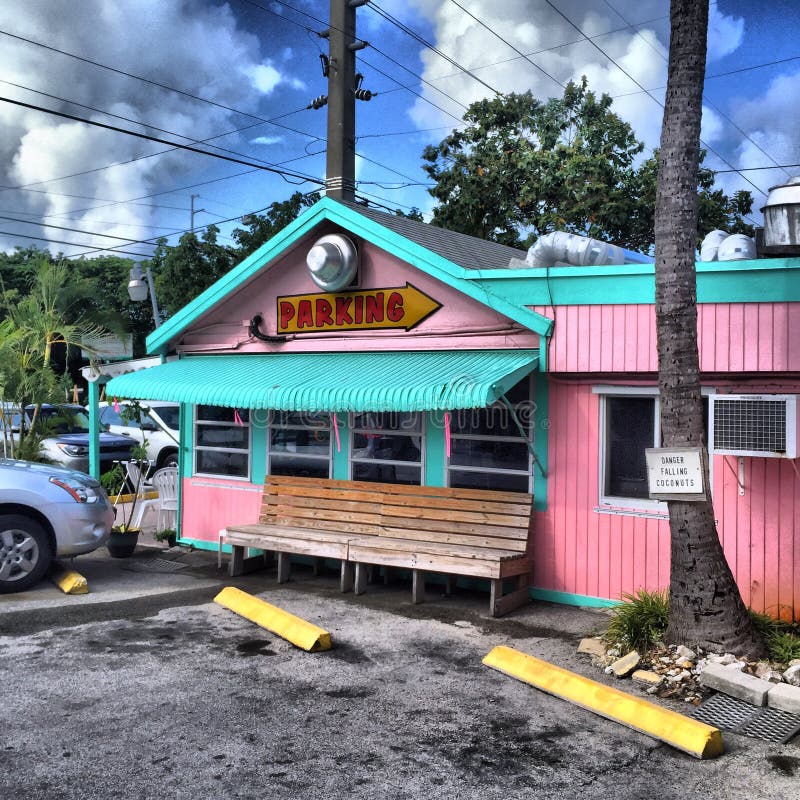 Roadside Diner stock image. Image of stop, parking, florida - 95209939