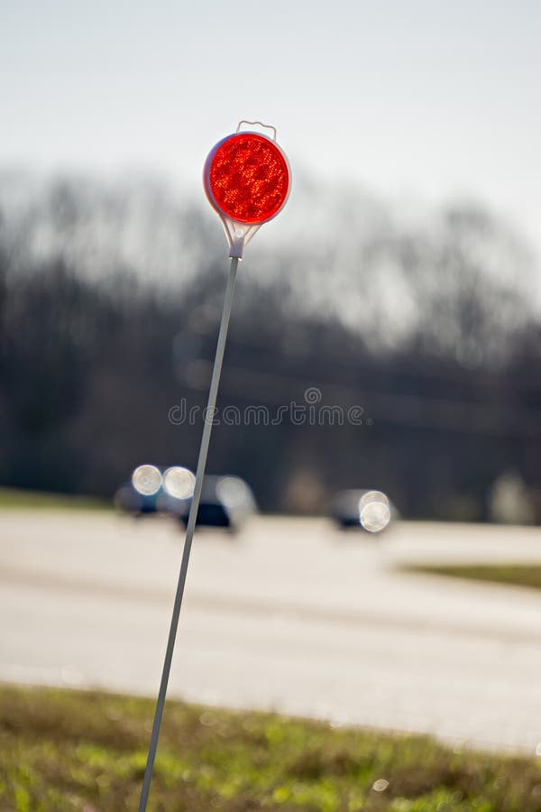 Driveway Reflector Posts stock image. Image of posts - 20937227