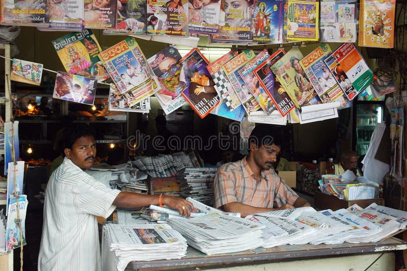 Roadside Magazine Stall of Goa. Editorial Image - Image of magazine ...