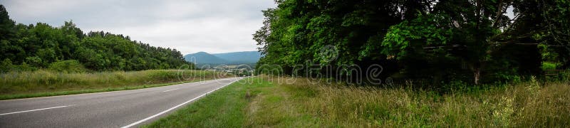 Roadside Northern Virginia--panorama Stock Image - Image of panorama ...