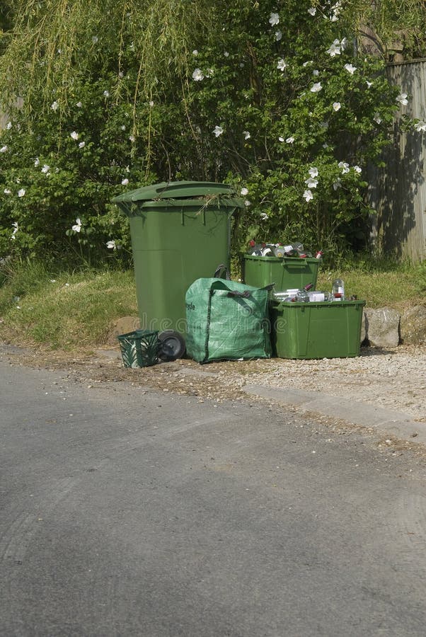Roadside,recycle,household Collection Stock Image - Image of household ...