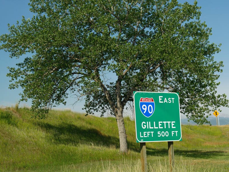Roadside Signs Along a Sharp Curve in the Road at Custer State Park ...