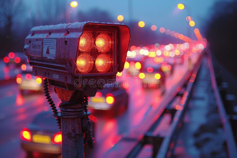 Roadside Speed Radar Ensures Vehicles Comply with Speed Limits Along ...