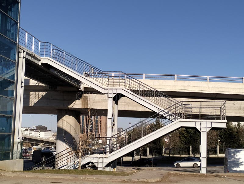 Roadside Stairs in for Passengers Stock Photo - Image of architecture ...