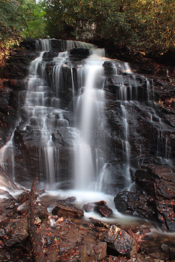 Roadside Waterfalls of North Carolina Stock Photo - Image of waterfalls ...