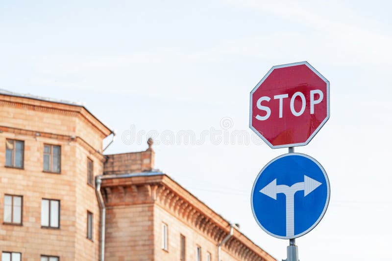 Roadsigns No Traffic and Direction Pointers Stock Image - Image of icon ...