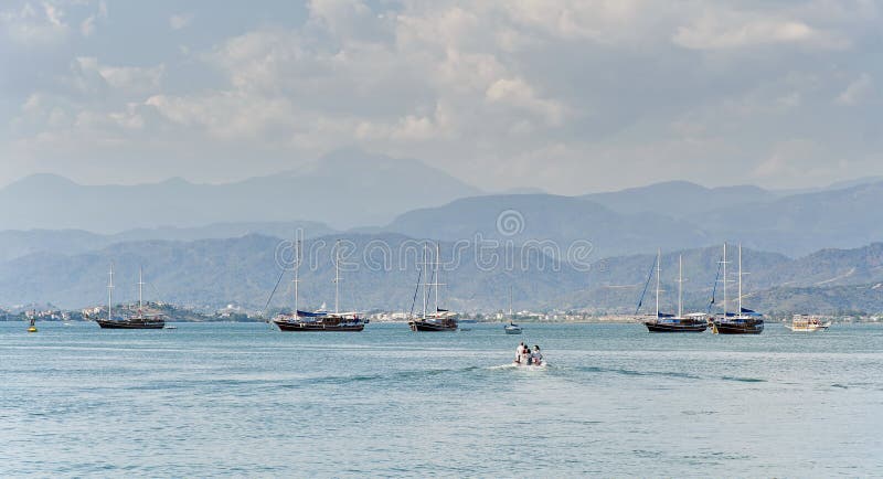Roadstead in Fetchie, Turkey Stock Photo - Image of fetchie, dock: 74701786
