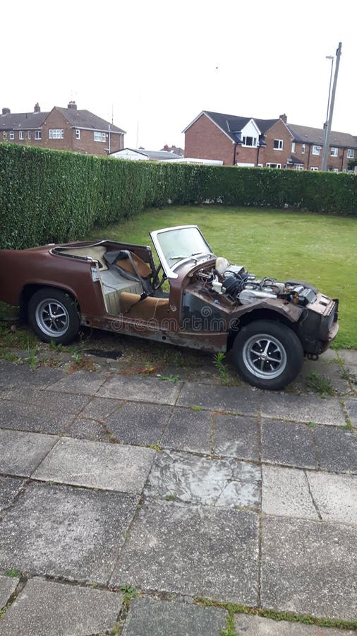Roadster mini stock photo. Image of rusted, gold, mini - 154221928