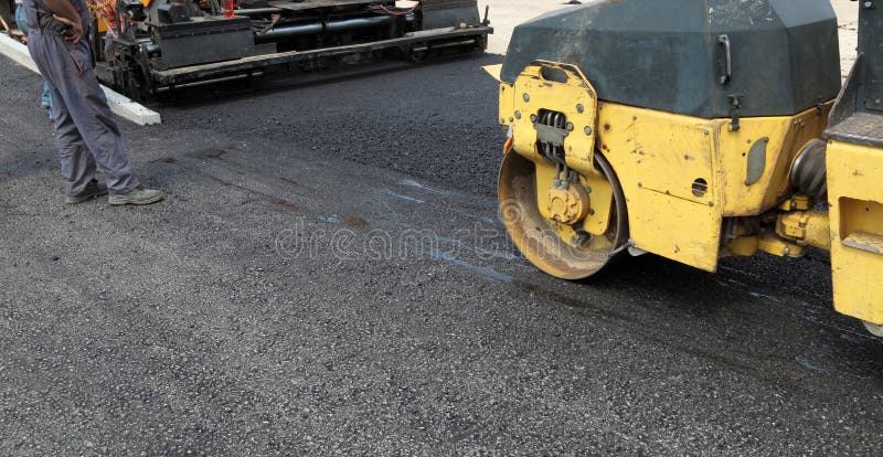 Roadwork stock photo. Image of active, outdoors, pavement - 24822674